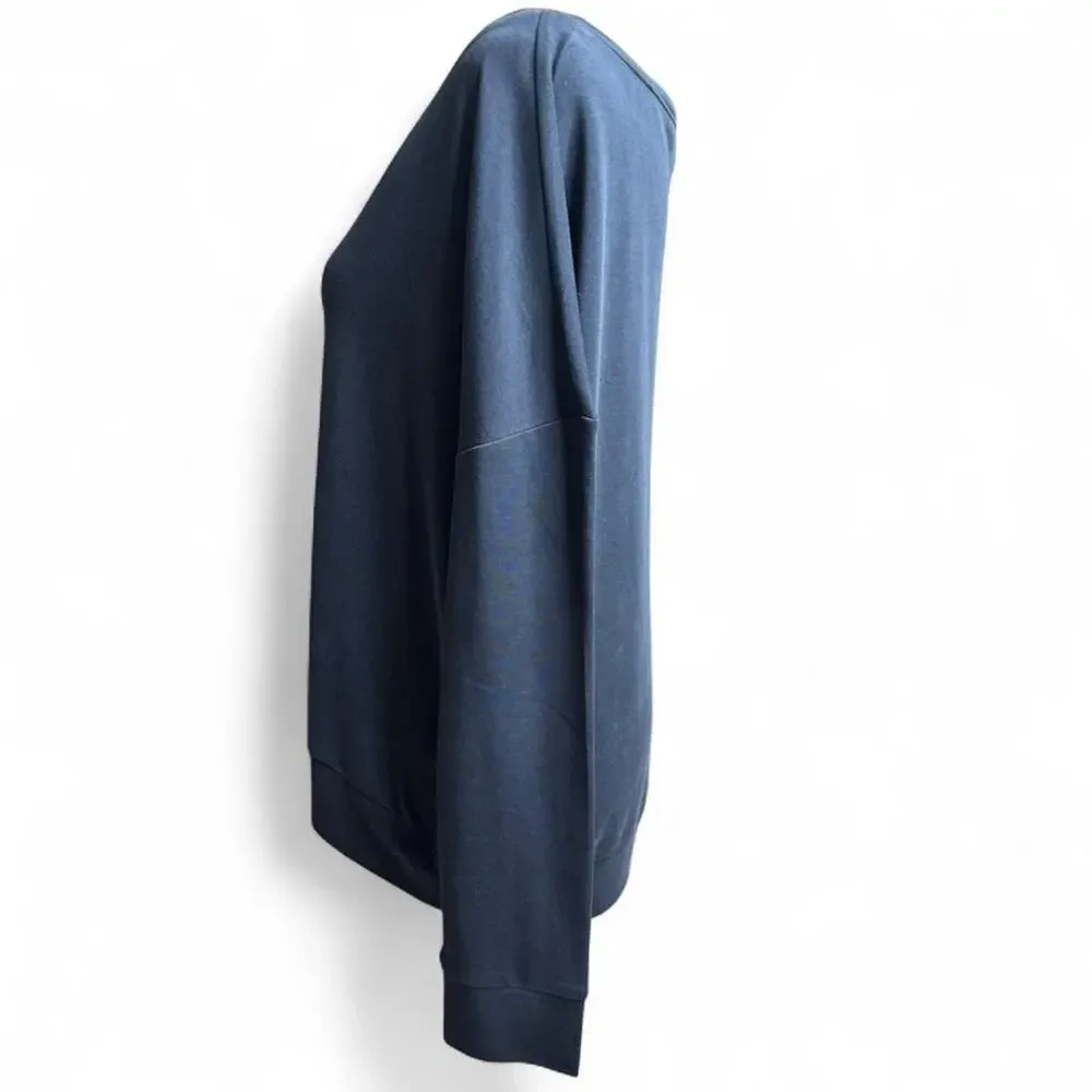 Fabletics | Tops | Fabletics Top Navy Boat Neck Eco Sleek Oversized ...
